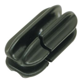 Rappa Slotted Anchor Insulator Black Pkt/10 Ina210