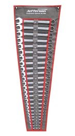 Jefferson 25 Piece Combination Spanner Set In Roll Up Pouch